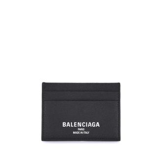 Balenciaga Lederkartenhalter mit Logodruck - - Accessories - Herren - Schwarzk - ONE SIZE