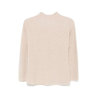 Le Tricot Perugia Gerippter Wollpullover - - Knitwear - Damen - Beige - M