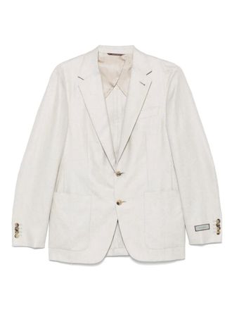 Canali blazer à simple boutonnage - Tons neutres
