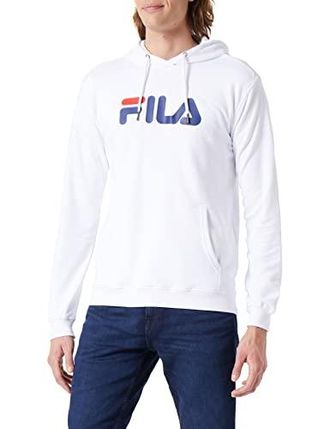 Fila Barumini Sweat à Capuche Unisexe Blanc Clair Taille M, Blanc éclatant., M