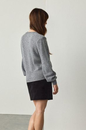 Next Strickpullover Taillierter Pullover mit Schulterpolstern (1-tlg)