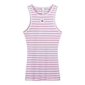 10 Days Femme, Tops, Multicolore, Taille: 38 FR Débardeur en coton côtelé à rayures