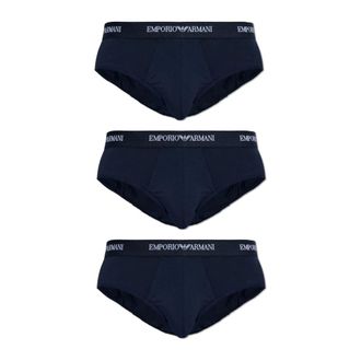 Emporio Armani Homme, Sous-v&ecirc;tements, Bleu, Taille: M Lot de trois slips