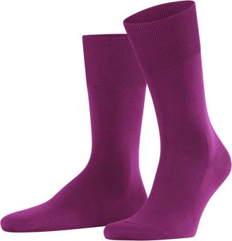 Falke Herren Socken ClimaWool M So Wolle Lyocell einfarbig 1 Paar, Rot Berry 8390, 43-44