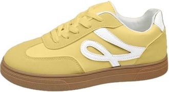 Generic Femme Chaussures Tendance Sneakers Style RéTro DéContractéEs Patchwork Semelle Plate Chaussures De Marche Confortables LéGèRes Et Respirantes Antidéra