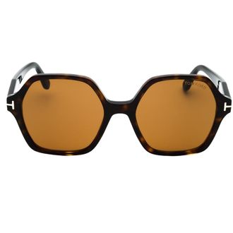 Tom Ford Romy Sonnenbrille in dunklem Havannabraun