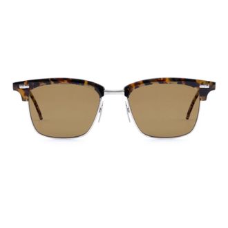 Thom Browne Elegante Rechteckige Clubmaster-Sonnenbrille - - Accessories - Herren - Braun - ONE SIZE