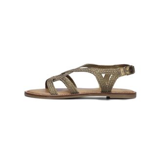 Inuovo Gr&uuml;ne Geflochtene Ledersandalen - - Shoes - Damen - Gr&uuml;n - 40 EU