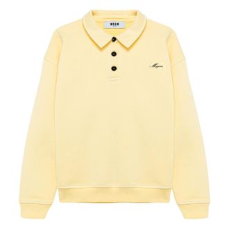 Msgm Polo - - Sweatshirts & Hoodies - Damen - Gelb - L