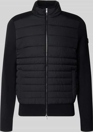HUGO BOSS Regular Fit Strickjacke aus Baumwoll-Schurwoll-Mix Modell H-Facente