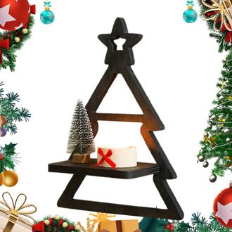 Generic Holzregal - Dekoratives f&uuml;r zu Hause | Holzst&auml;nder f&uuml;r Weihnachtsbaum, Urlaub, Schlafzimmer, K&uuml;che, T&uuml;r, Bad, Eingangsbereich