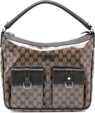 Gucci Crossbody Bags - GG Crystal Abbey D Ring Handbag - Gr. unisize - in Braun - f&uuml;r Damen