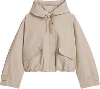 Marc O'Polo Damen Canvasjacke mit Kapuze