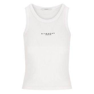 Givenchy Logo Ribbed Tank Top