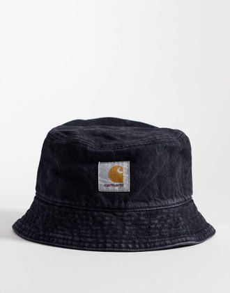 Carhartt Work in Progress Belmar - Bob &agrave; motif camouflage fonc&eacute; effet serpent-Noir