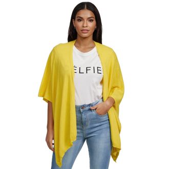 Glamexx24 Damen Poncho Schal Cashmere Feeling Strick Cape Frauen Poncho Cardigan XXL Umh&auml;ngetuch f&uuml;r Fr&uuml;hling und Herbst Made in Italy