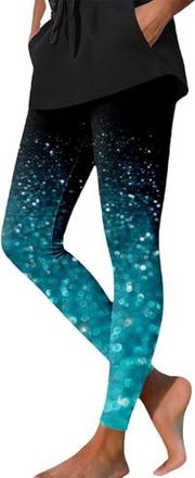 Generic Legging dentra&icirc;nement pour femme, taille haute, 4 directions, pantalon de course et de yoga, pantalon noir pour femme, Vert menthe., 3XL