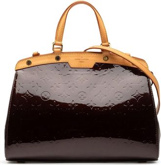 Louis Vuitton Hobo Bags - Monogram Vernis Brea MM - Gr. unisize - in Orange - f&uuml;r Damen