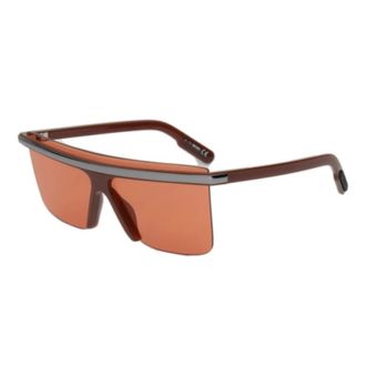 Kenzo Femme, Accessoires, Brun, Taille: ONE Size Lunettes de soleil marron et argent