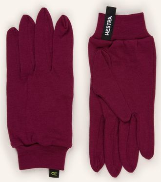 Hestra Handschuhe Aus Merinowolle rot