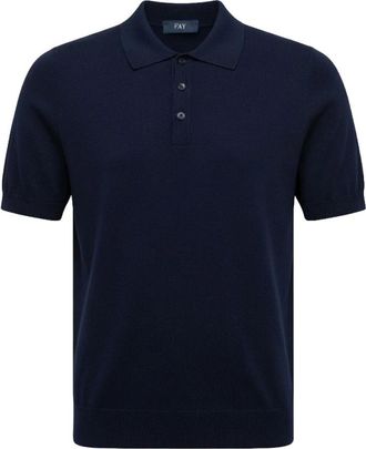 Fay Homme, Tops, Bleu, Taille: XL Polo Chemises
