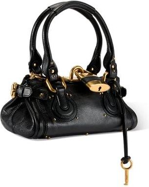 Chlo&eacute; Petit sac &agrave; main Paddington en cuir de buffle grain&eacute;