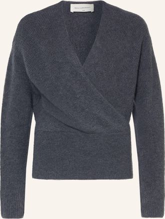 Moss Copenhagen Msch Copenhagen Pullover Mschbondie Hope In Wickeloptik blau