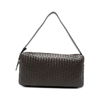 Elleme Trousse Large Woven Leather - - Bags - Damen - Braun - ONE SIZE