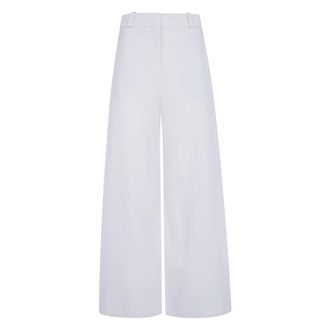 Giorgio Armani Wide Hosen - - Trousers - Damen - Wei&szlig; - L