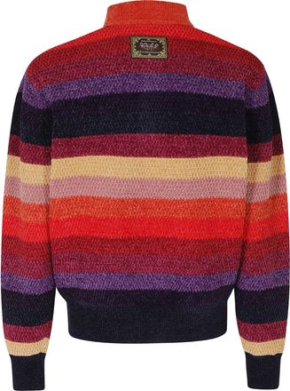 Dr&ocirc;le de Monsieur Striped Knit Polo Polo Sweater - Multicolor