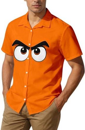 Generico T-shirt pour homme - Carnaval & Fasching - Monstre coquine - Grandes dents effrayantes - Chemise d&eacute;t&eacute; &agrave; manches courtes - Chemise d&eacute;contract&eacute;e pour ho