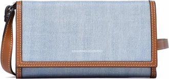 Ermanno Scervino Femme, Sacs, Bleu, Taille: ONE Size Portefeuille avec Bandouli&egrave;re