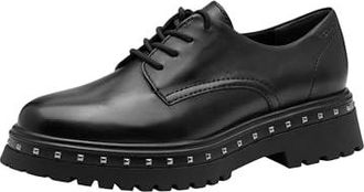 Tamaris Lace-Up 1-23748-45 Chaussures Oxford pour Femme Noir Taille 38 EU, Noir, 38 EU