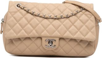 Chanel Hobo Bags - Jumbo Quilted Caviar Easy Flap - Gr. unisize - in Braun - für Damen