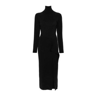 P.A.R.O.S.H. Turtle-Neck Midi Kleid - - Dresses - Damen - Grau - XS