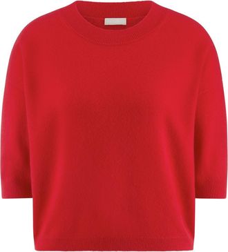 Peter Hahn Rundhals-Pullover Peter Hahn rot