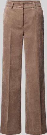 Cambio Wide Fit Cordhose mit Bügelfalten Modell Amelie