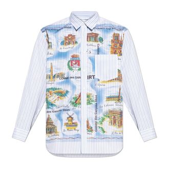 Comme Des Gar&ccedil;ons Shirt mit buntem Druck - - Shirts - Herren - Wei&szlig; - L