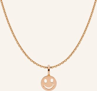Cada Cada Kette Tiny Smiling Face rosegold