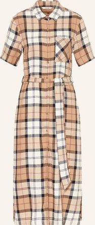 Barbour Hemdblusenkleid Fern Mit Leinen beige