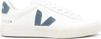 Veja Femme, Chaussures, Blanc, Taille: 36 EU Campo Blanca V Baskets en daim bleu