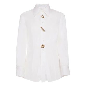 Simona Corsellini Femme, Blouses et Chemises, Blanc, Taille: 40 FR Cac0301 Chemise