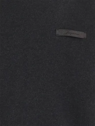 Jacquemus Unisex Cotton Sweatshirt Ruban Dark Grey Top