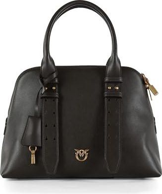 Pinko Sac à main en cuir BOWLING MEDIUM | 5BPDB105906A0QO K35Q VERT FONCÉ, vert foncé, Medium