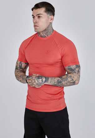 Siksilk Herren Orange Muscle Fit T-Shirt S