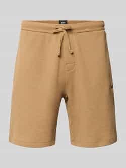 HUGO BOSS Regular Fit Sweatshorts aus Baumwoll-Mix