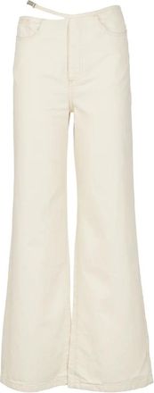 Les Coyotes De Paris Femme, Pantalons, Beige, Taille: W26 Wide Pantalons