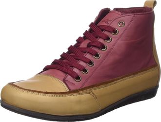 Andrea Conti Damen Schnürer Sneaker, Bordo/Brandy, 36 EU