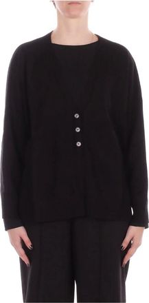 Manila Grace Femme, Pulls, Noir, Taille: 40 FR Maglia Cardigan
