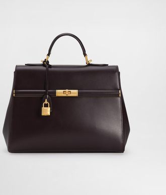 Dolce & Gabbana Marlene Handbag In Palmellato Calfskin - Frau Handtaschen Violett Onesize